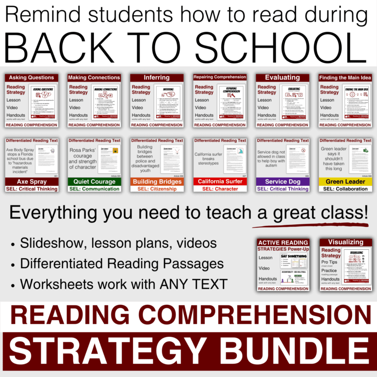 It's Here! The Epic Reading Comprehension Strategies PDF List
